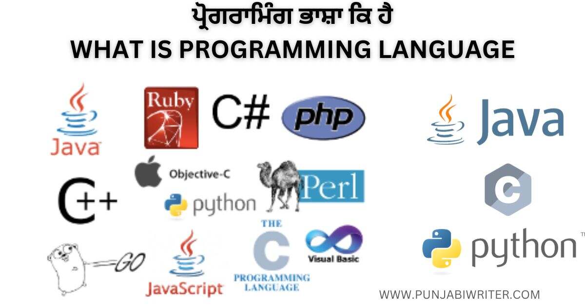 PROGRAMMING LANGUAGE ਪ੍ਰੋਗਰਾਮਿੰਗ ਭਾਸ਼ਾ FOR BEGINNERS | TYPE » Punjabi ...